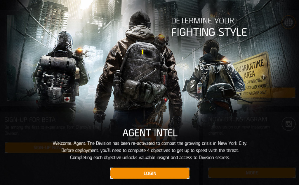 Agent Intel: Meet Your Base of Operations Wing Operators / The Division ...