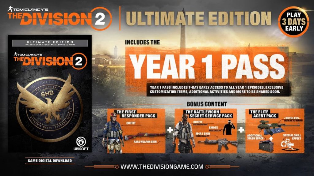Editions & Pre-Order / The Division 2 / The Division Zone